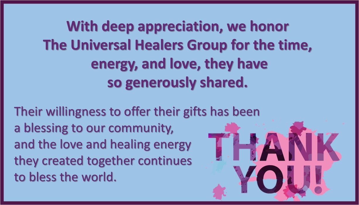 Summer Break: Universal Healing Group | Unity Bay Area Houston